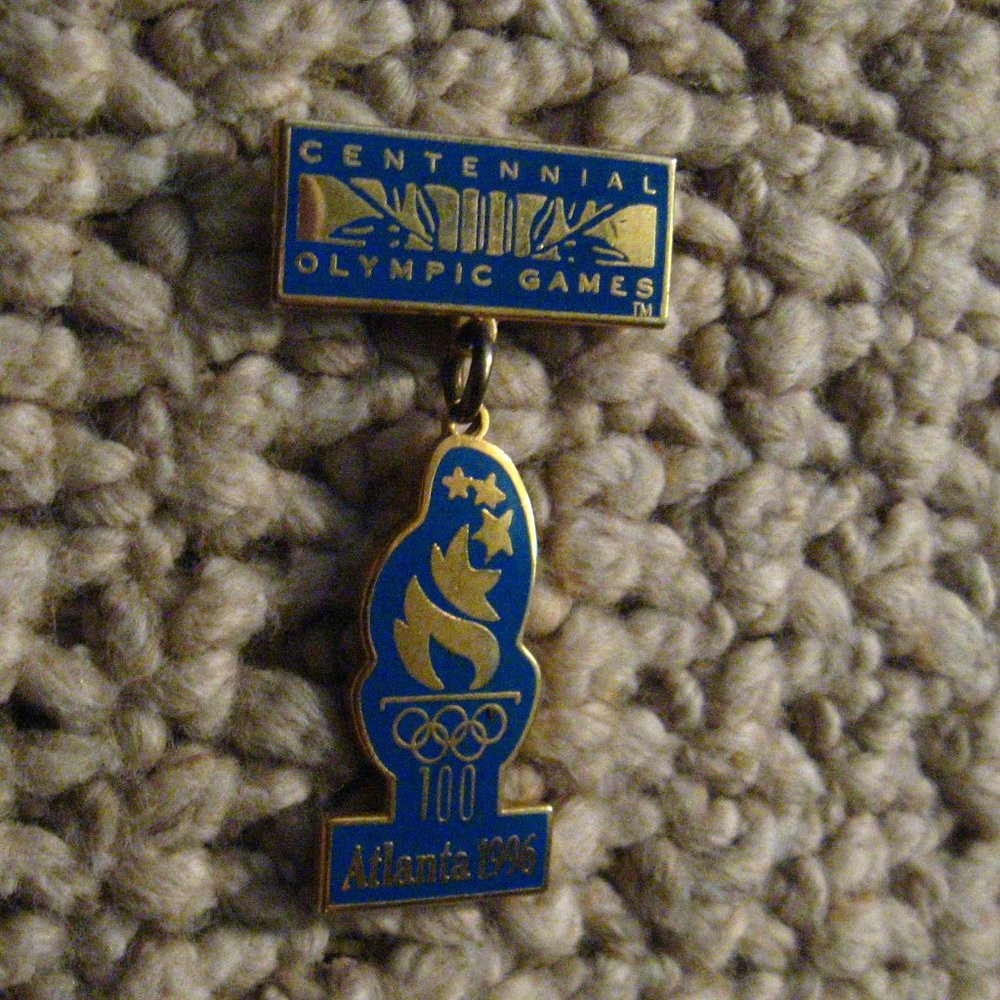 Atlanta Georgia 1996 Olympic Games Vintage Lapel Pin - Gem